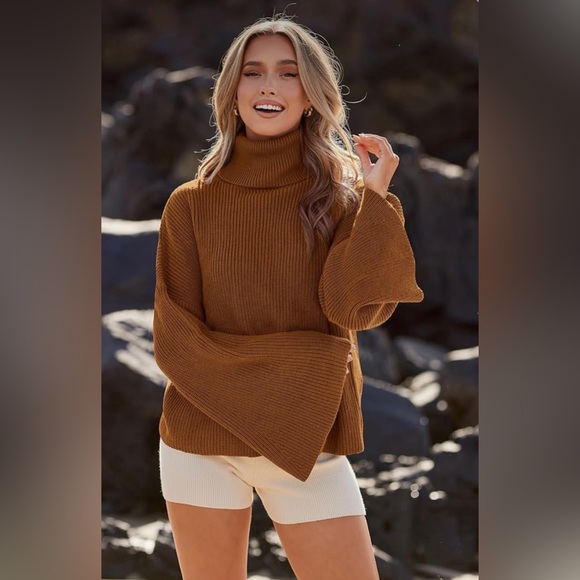 Sweaters | Nwt Womens Turtleneck Pullover Sweaters Multiple Colors ...